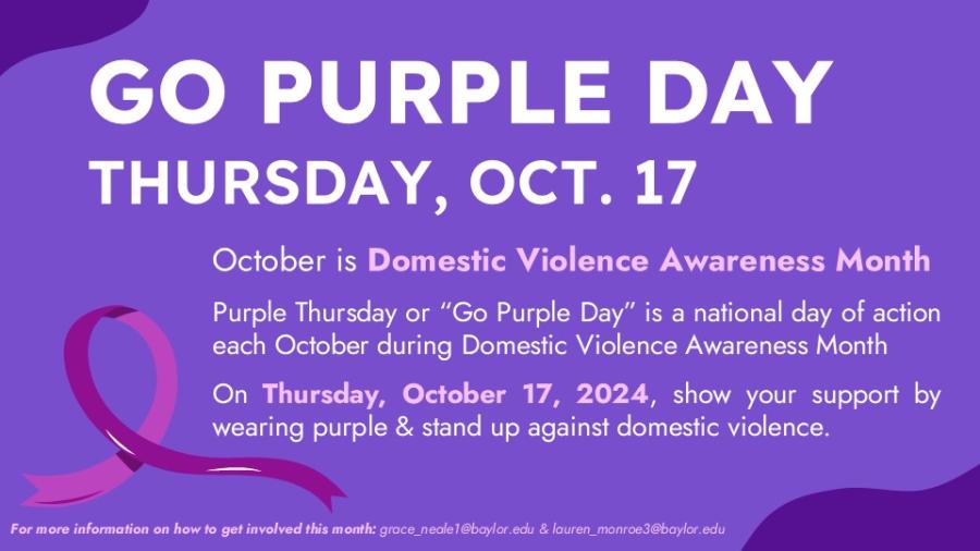 Go Purple Day | Law School | Baylor University
